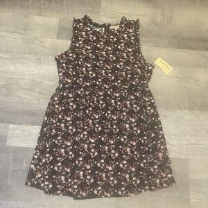 Rewind | Dresses | Nwt Rewind Black Floral Sleeveless Dress | Poshmark